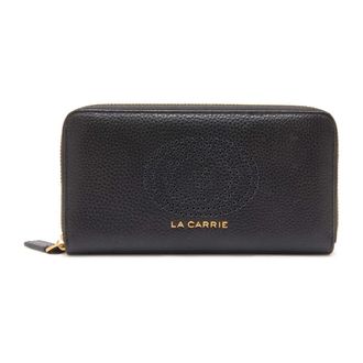 La Carrie Drilled Logo Big Wallet - - Accessories - Damen - Schwarzk - ONE SIZE