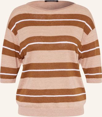 Luisa Cerano Luisa Cerano Strickshirt Aus Leinen braun