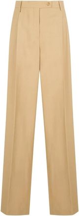 Alberta Ferretti Femme, Pantalons, Beige, Taille: 44 FR Pantalon moderne taille haute, confort et style