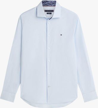 Tommy Hilfiger Chemise droite &agrave; en coton m&eacute;lang&eacute;