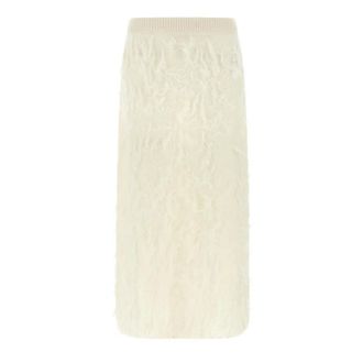 Fabiana Filippi Femme, Jupes, Blanc, Taille: 34 FR Jupe midi