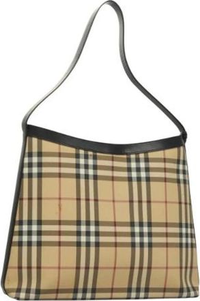 Burberry Pre-owned Cuir sacs-main - Femme - Pre-owned - Beige - Taille: ONE Size