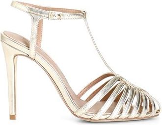 Caf&egrave;noir Sandales En Forme De T Avec Cage, Pour Femme, Couleur Gris, Taille 36