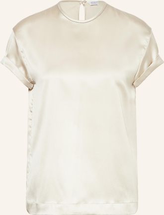 Brunello Cucinelli Brunello Cucinelli Blusenshirt Aus Seide Mit Schmucksteinen braun