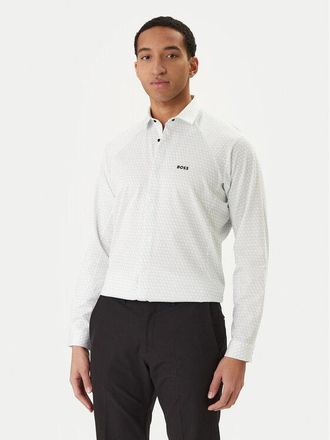 HUGO BOSS Hemd Excurse 50554481 Gr&uuml;n Regular Fit