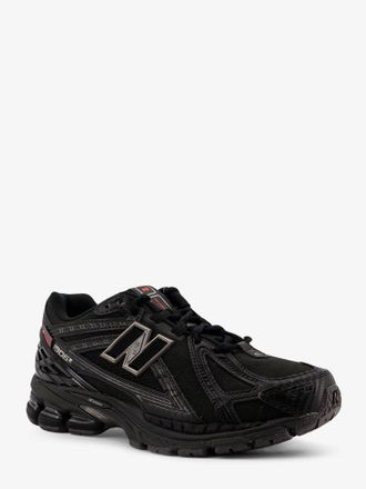 New Balance Mens Nylon Sneakers With Rubber Logo Patch Black Nylon-Rubber Trainers Nylon/rubber