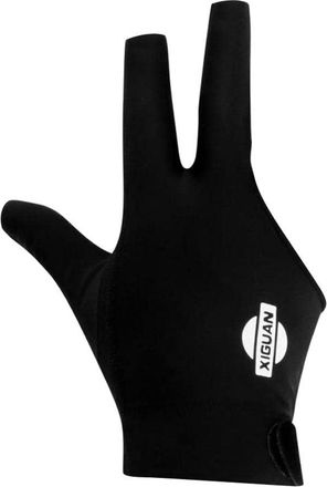 Colcolo 3 Finger technisch Elastische Hand von rechts Snooker Pool Cue Billard Handschuh Rot Schwarz Blau, Schwarz