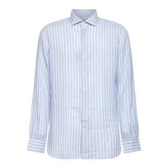 D4.0 Rigata Shirt - - Shirts - Herren - Blau - L