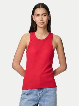 Pieces Top Ruka 17133673 Rot Slim Fit