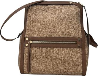 Borbonese Femme, Sacs, Beige, Taille: ONE Size Borsa Cross Over