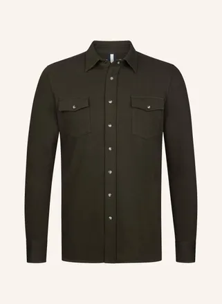 Profuomo Profuomo Solid Overshirt gruen