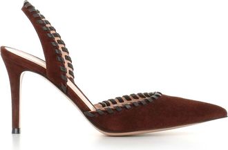 Gianvito Rossi Femme, Chaussures, Brun, Taille: 37 EU 85 D&eacute;collet&eacute;