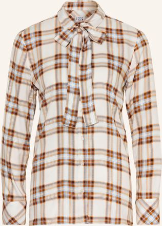 Emily van den Bergh Emily Van Den Bergh Hemdbluse Mit Abnehmbarer Schluppe weiss
