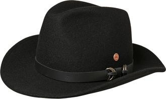 Mayser Herren Hut schwarz Woll-Stoff