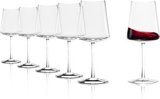 Stölzle Bordeauxgläser Power 6er Set 650 ml - Hochwertige Weingläser ideal für Bordeaux - Moderne Bordeauxkelche aus Kristallglas für maximale Geschmacksentfa
