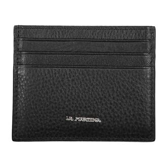 La Martina Schwarzes Lederportemonnaie mit Kartenhalter - - Accessories - Herren - Schwarzk - ONE SIZE