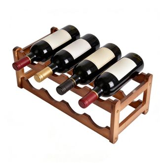 Generic Holz Weinregal | 2-Etagen Raumsparendes Ordnungssystem,Weinaufbewahrungsregale | F&uuml;r Familie Freunde M&auml;nner Frauen Hochzeit Feiertag Indoor Zuhause