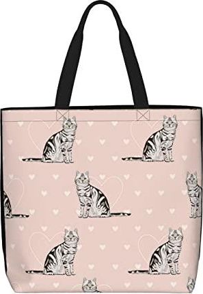 Generic Sac Fourre-Tout Chat Mignon Sac &Agrave; Provisions Pliable De Grande Capacit&eacute; Sacs &Agrave; Main, Pour Femmes, Voyage, Burea, Filles