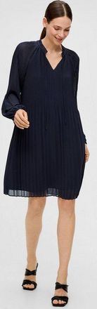 s.Oliver Minikleid Kleid Plissiertes Kleid aus Chiffon