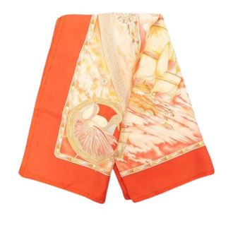 Herm&egrave;s Pre-owned Fregates Magnifiques Schal - - Pre-owned - Damen - Orange - ONE SIZE
