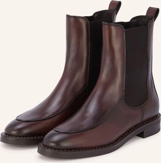 Pertini Chelsea-Boots Mit Nieten braun