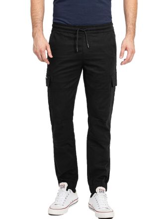 Rock Creek Herren Hose Stretch Cargo Basic Sommer Hose Regular Fit Lange Hose Stoff Hose Sommerhose M&auml;nnerhose H-384 Schwarz W42 L34