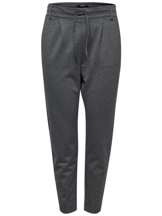 Only Damen Onlpoptrash Life Easy Col Pant PNT Noos Regular Fit Hose Mit Kordelzugverschluss Für Lounge Und Freizeit, Grigio (Medium Grey Melange),XS