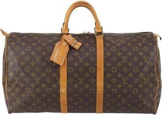 Louis Vuitton unisex, Pre-owned, Brun, Taille: ONE Size Sac de voyage Keepall en toile Monogram Pre-owned