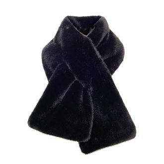 Cesare Gaspari Faux Fur Schal - - Accessories - Damen - Schwarzk - ONE SIZE