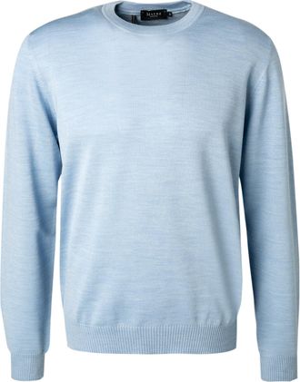 Maerz MAERZ Muenchen Herren Pullover blau unifarben