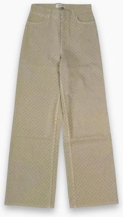 Laneus Femme, Pantalons, Beige, Taille: 34 FR Stucco Straight Pantalons
