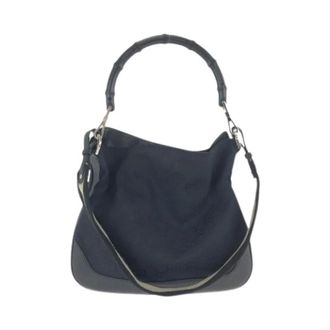 Gucci Pre-owned Sac 2 voies en toile et cuir GG - Femme - Pre-owned - Noir - Taille: ONE Size