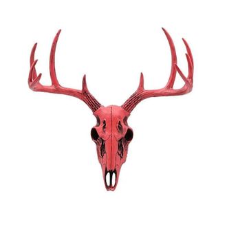 Generic K&uuml;Nstlicher Hirschsch&auml;Del als Wanddekoration, K&uuml;Nstliches Geweih aus Kunstharz, Tierversuchsfreie, Vegane Alternative zur Herk&ouml;Mmlichen Tierpr&auml;Paratio