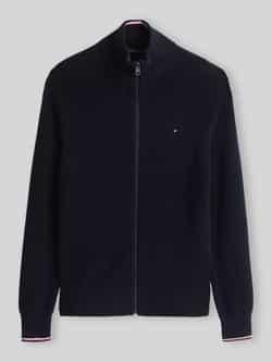 Tommy Hilfiger Regular Fit Strickjacke aus reiner Baumwolle