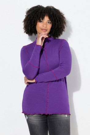 Angel Of Style T-Shirt Strickshirt Basic Slim Fit Color Wellen-N&auml;hte