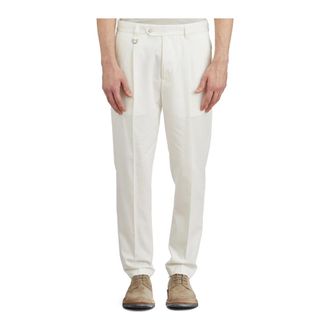 Paolo Pecora Plissierte Hose - - Trousers - Herren - Wei&szlig; - S