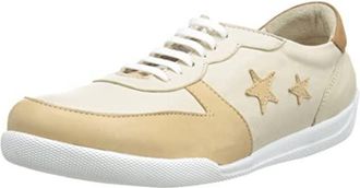 Andrea Conti Baskets pour Femme, Crème Camel Brandy, 42 EU