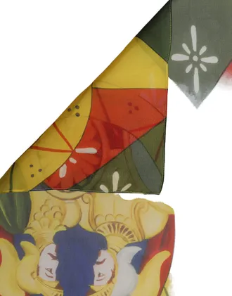 Dolce & Gabbana Silk Printed Foulard Scarf - Multicolor