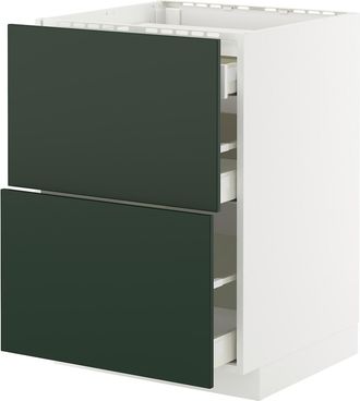 IKEA METOD / MAXIMERA Unterschr.f Kochf/2 Fronten/3 Sch