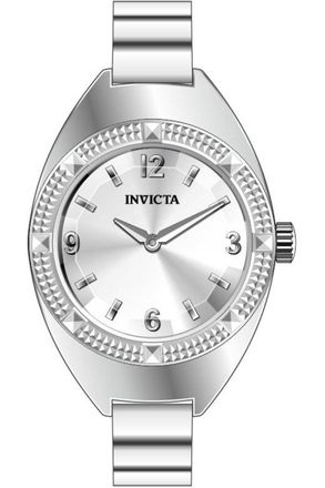 Invicta Mini Ring Uhr 50640 Damenarmbanduhr - Quartz Uhrwerk - Edelstahl mit Silbernem Zifferblatt - 20 mm