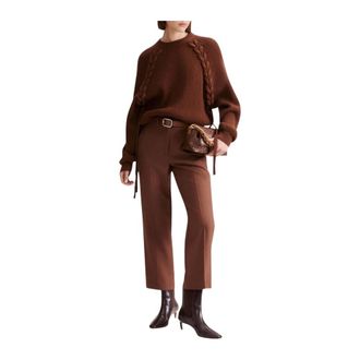 Marella Pull en Laine Mllultimo - Femme - Pulls - Brun - Taille: 40 FR