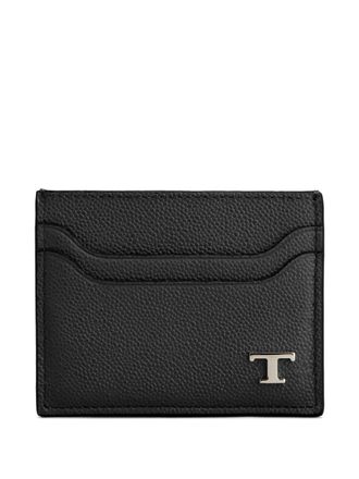 Tod's porte-cartes en cuir - Noir