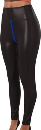 Generic Legging de sport pour femme - Legging sans couture pour femme - Pantalon sexy avec fermeture &eacute;clair ouverte - Pantalon de yoga taille haute - Legging 