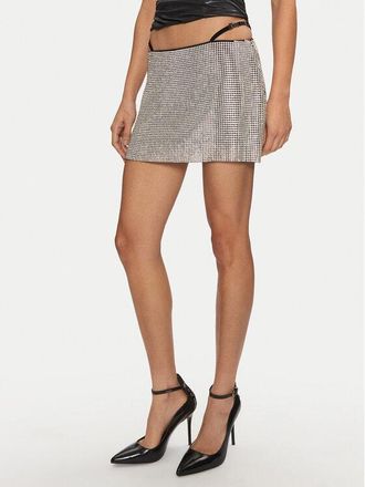 Juicy Couture Minirock Chainmail JCMGS223261 Silberfarben Slim Fit