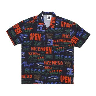HUF Dub Rhythm Kurzarmhemd - - Blouses & Shirts - Damen - Mehrfarbig - S