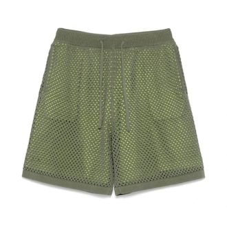 Kenzo Gr&uuml;ne Elastische Kordelzug-Shorts - - Shorts - Herren - Gr&uuml;n - S