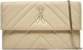 Patrizia Pepe Femme, Sacs, Beige, Taille: ONE Size Fly Quilted Crossbody Bag