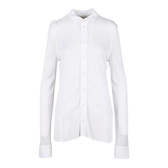 Bottega Veneta Elegante lange Bluse aus Viskose - - Blouses & Shirts - Damen - Wei&szlig; - S