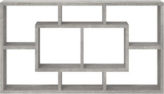 Generic Wand Montiertes Regal, Hängendes Präsentationsregal mit Mehreren Fächern, Dekorativer Aufbewahrungsorganisator, Anwendbar für Wohnzimmer und Schlafzim