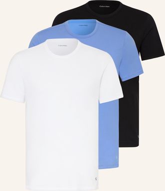 Calvin Klein 3er-Pack T-Shirts Cotton Stretch Blend blau